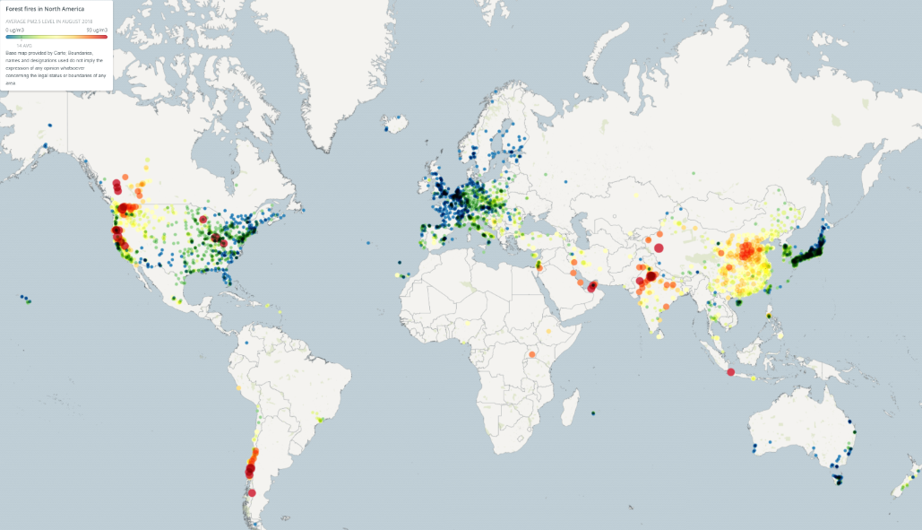 Global air pollution map reveals 2,000 cities suffering from dirty air ...
