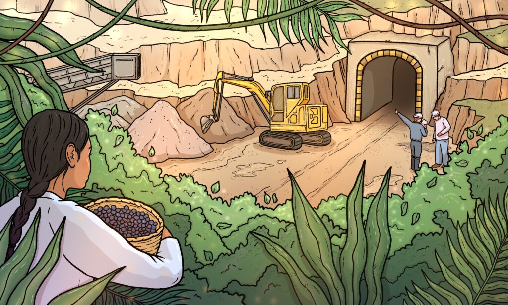 Amazon Rainforest Cartoon A UK Company Is Mining Gold In The Brazilian