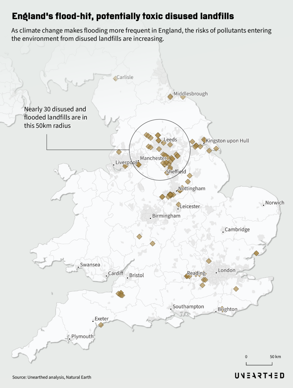 Over 100 potentially toxic landfills have flooded since 2000 - Unearthed